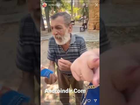 Açım diyen seyyar satıcı amca ve dönme nonoş turist. What is your name? dedi \