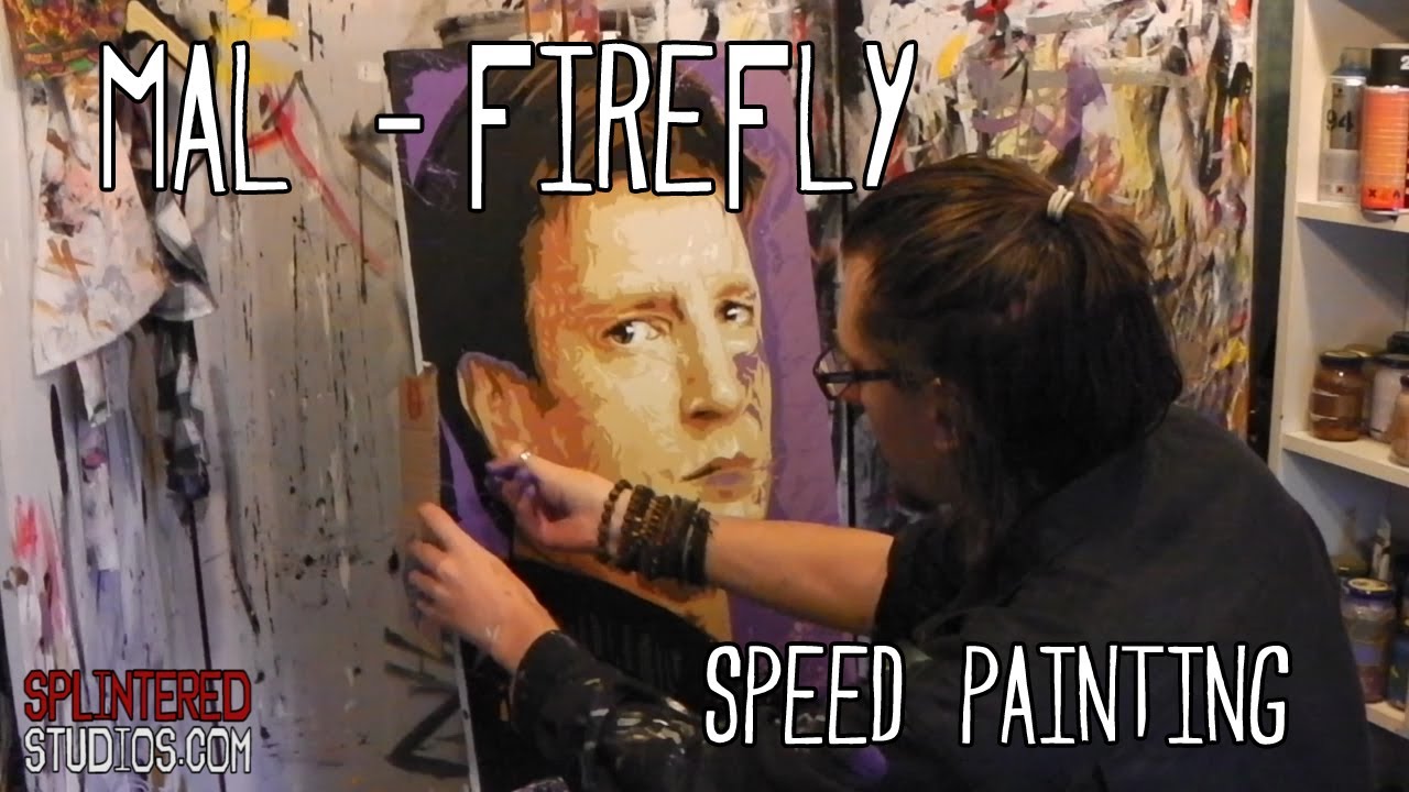 MAL, FIREFLY Speed PAINTING - Nathan Fillion Art - By Stephen Quick ...