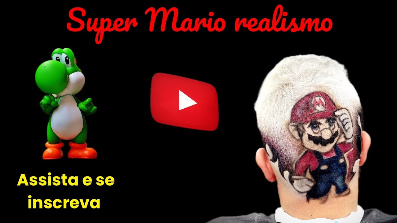 O filme do Super Mario Bros na cabeça #shorts #barber 💈🙏💈🇧🇷💈 - YouTube