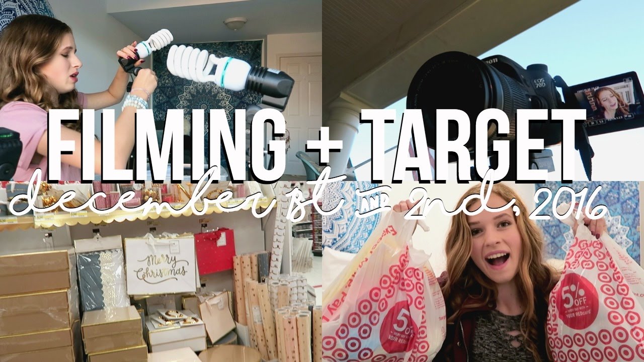 Filming & Target! December 1st & 2nd! - YouTube
