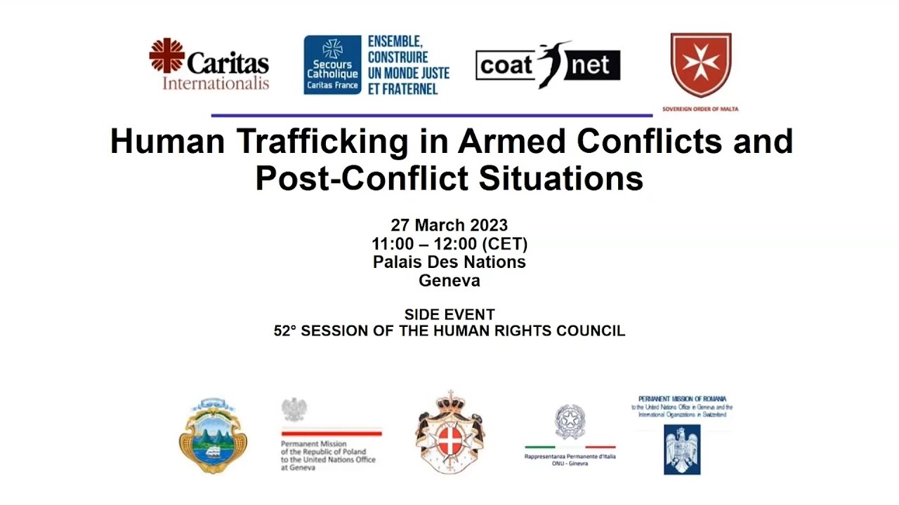 #humantrafficking in Armed Conflicts and Post Conflict Situations - YouTube