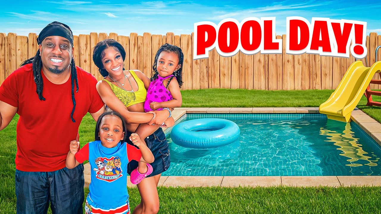 Family Pool Day Vlog! 💦 Fun in the Sun With the Kids - YouTube