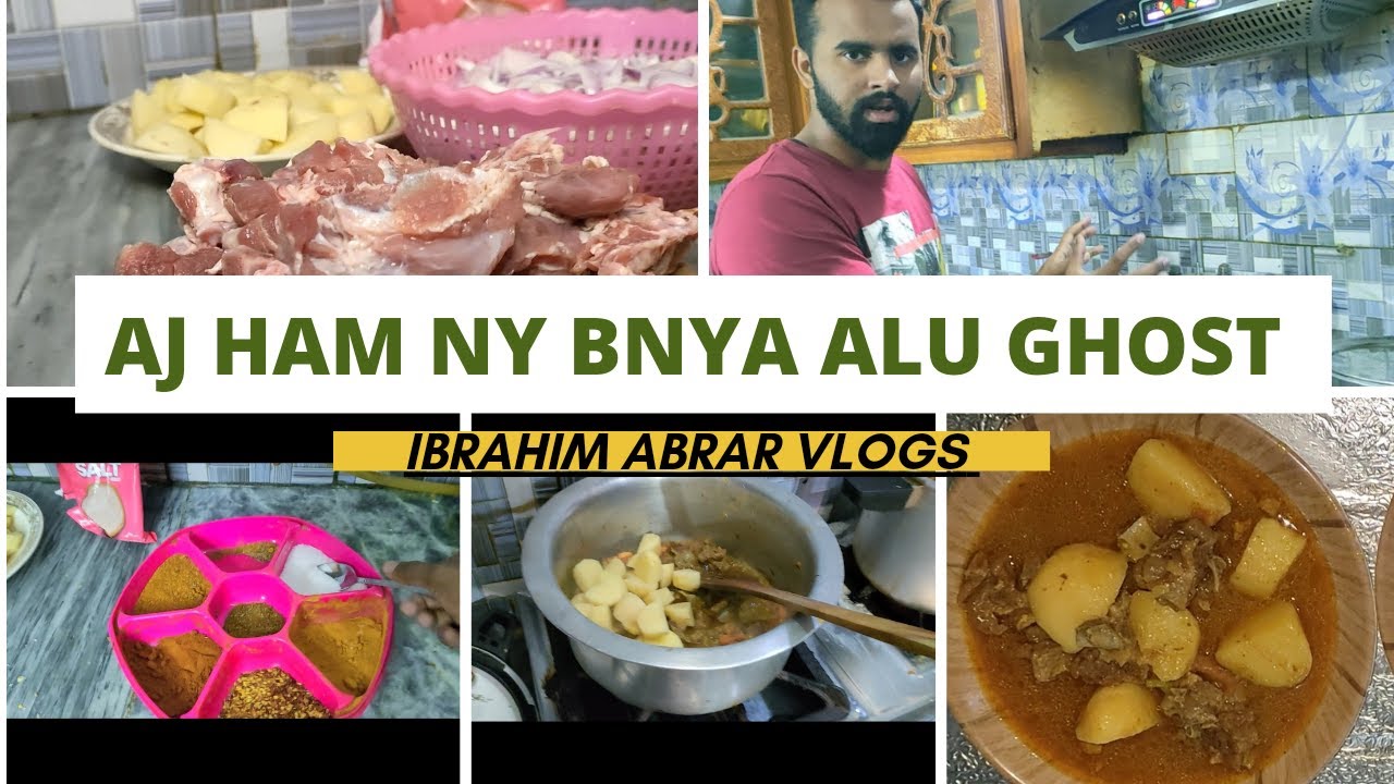 AJ HAM NY BNYA ALU GHOST || Ibrahim Abrar vlogs - YouTube