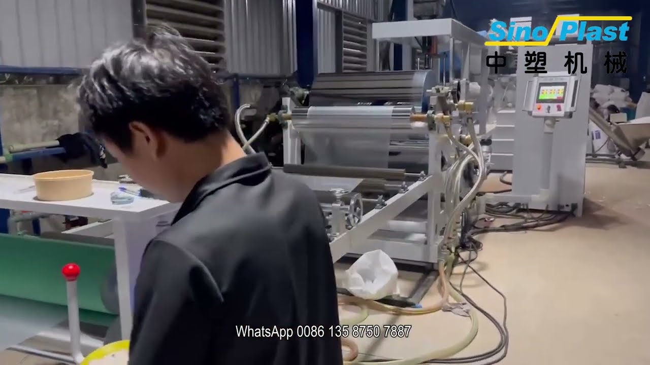 Single Layer PP Sheet Extrusion Line in Vietnam - YouTube