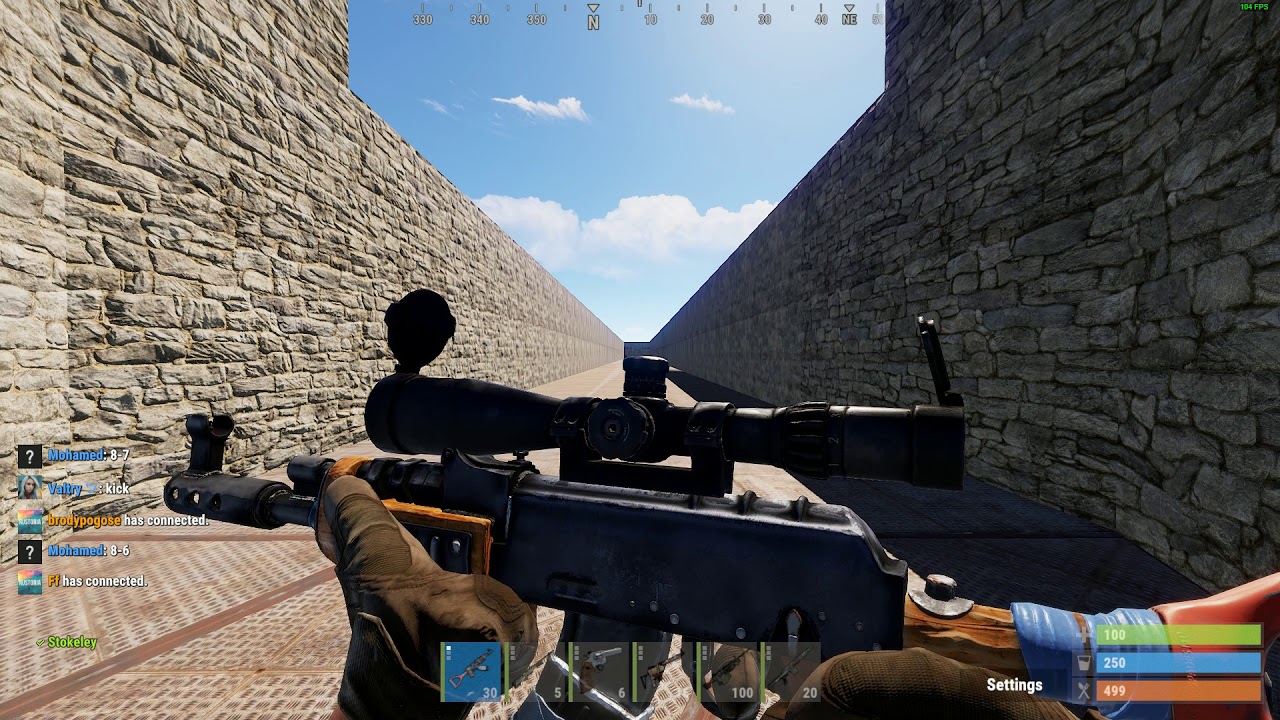 16x scope ak spray Rust - YouTube