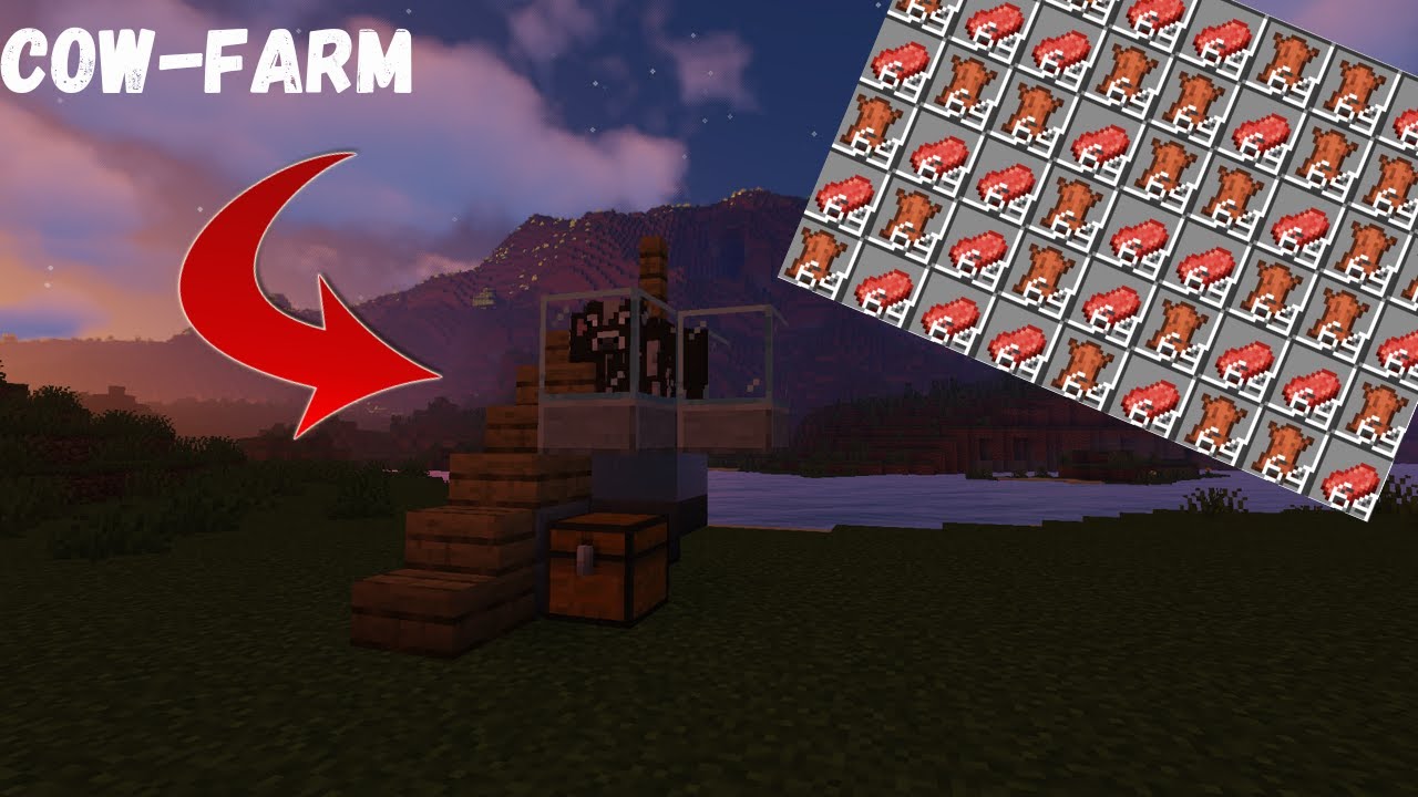 MINECRAFT: Simple Small COW-FARM! (1.19+) [Quick 1 Minute Tutorial ...