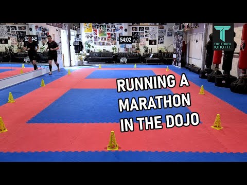 Running a Marathon in the Dojo - YouTube