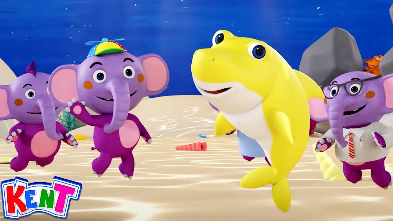 Kent The Elephant | Baby Shark Song 🦈 + More Fun Kids Songs and Nursery ...