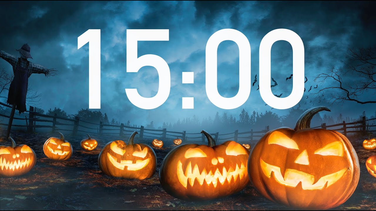 Halloween Timer 15 Minutes with Spooky Music (4K) - YouTube