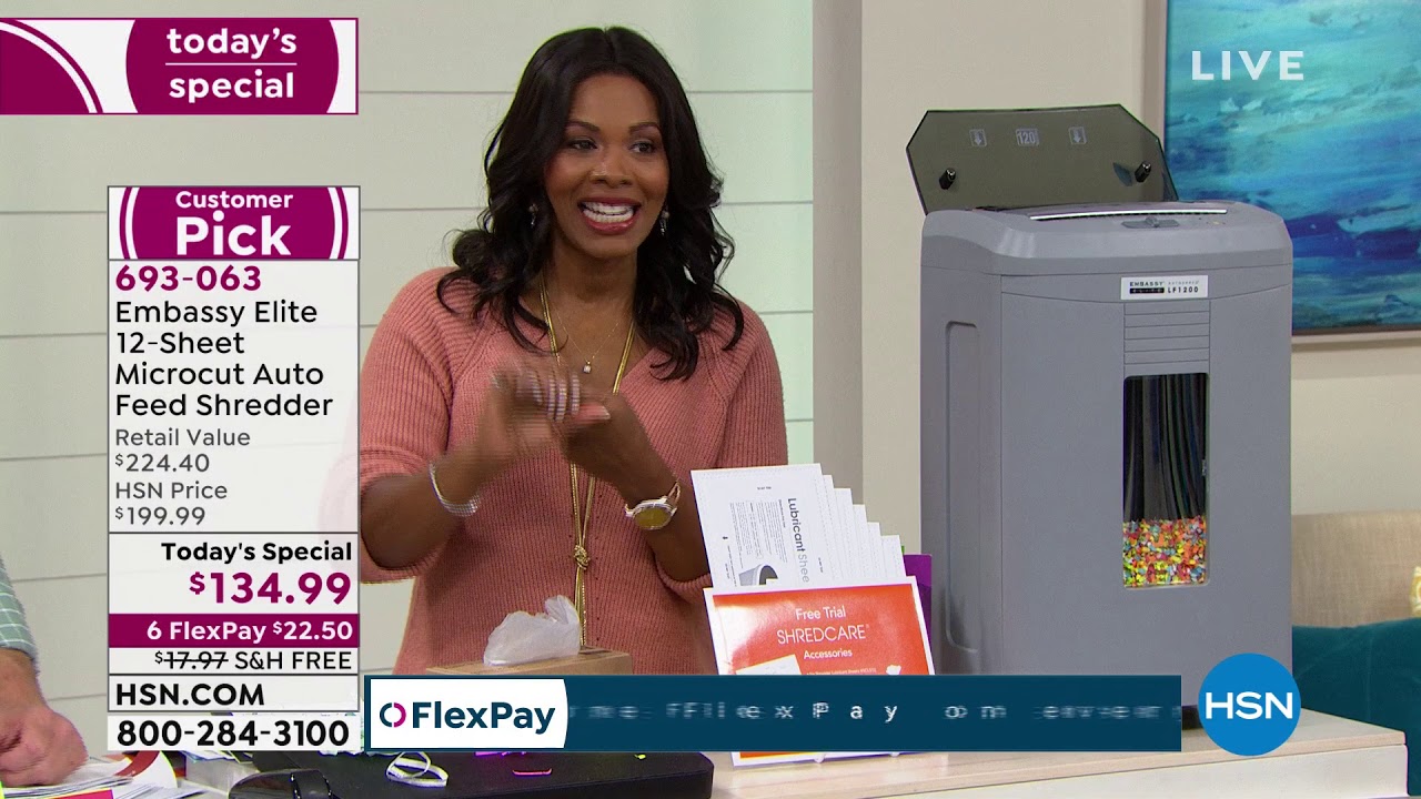 Embassy Elite 12Sheet Microcut Shredder w/120Sheet Auto ... - YouTube