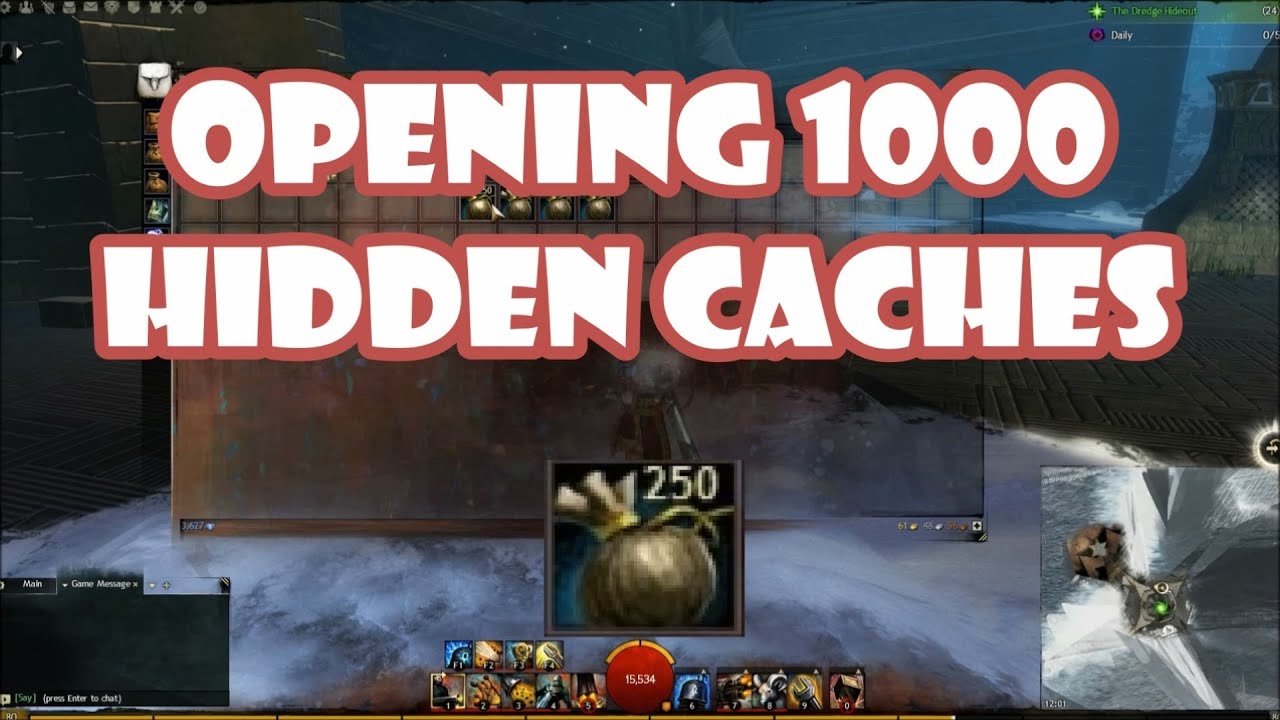 Guild Wars 2 Opening 1000 Hidden Caches - YouTube