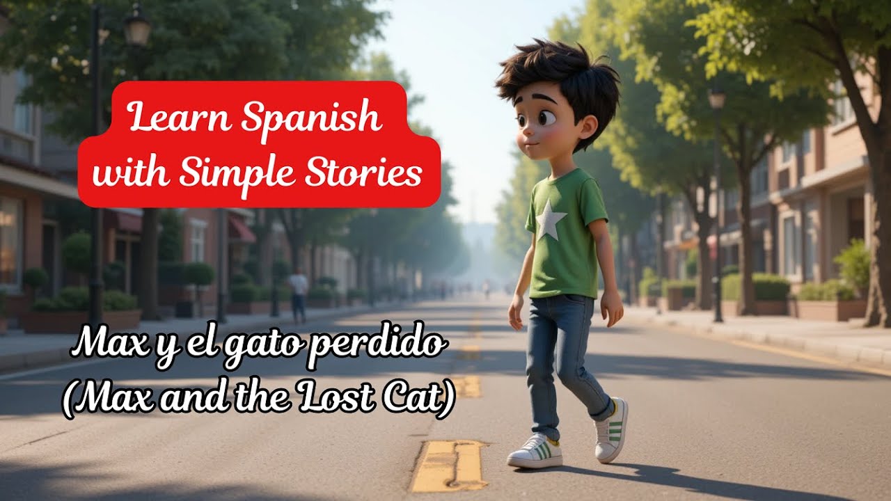 Learn Spanish with Simple Stories | Max y el gato perdido | Max and the ...