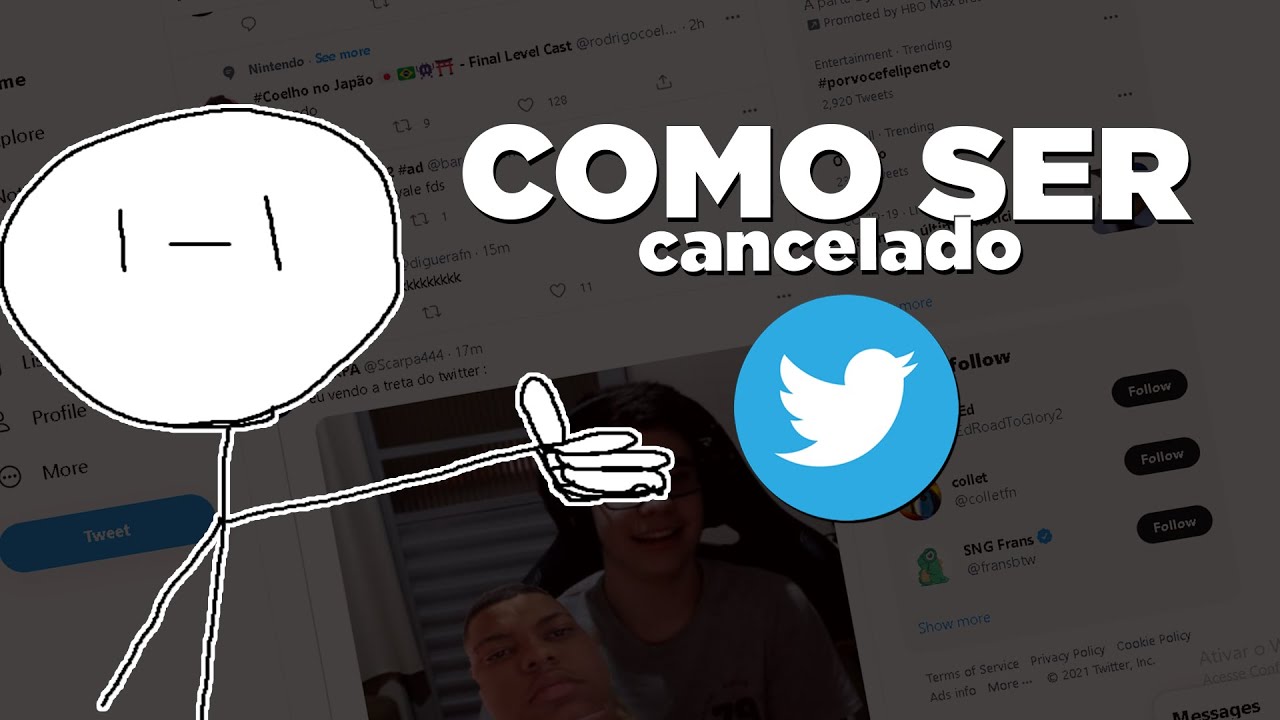 Como ser cancelado no Twitter (RAPIDO E FACIL) - YouTube