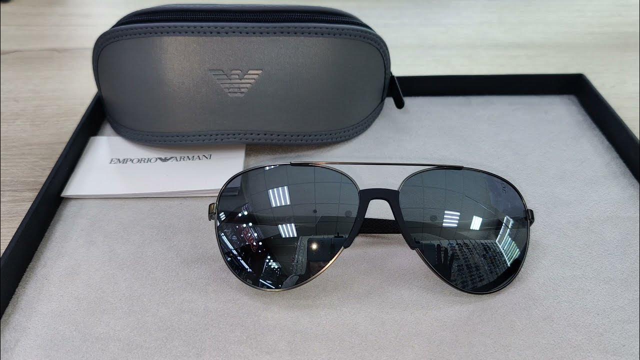 Солнцезащитные очки мужские Emporio Armani 0EA2059-30106G61 - YouTube