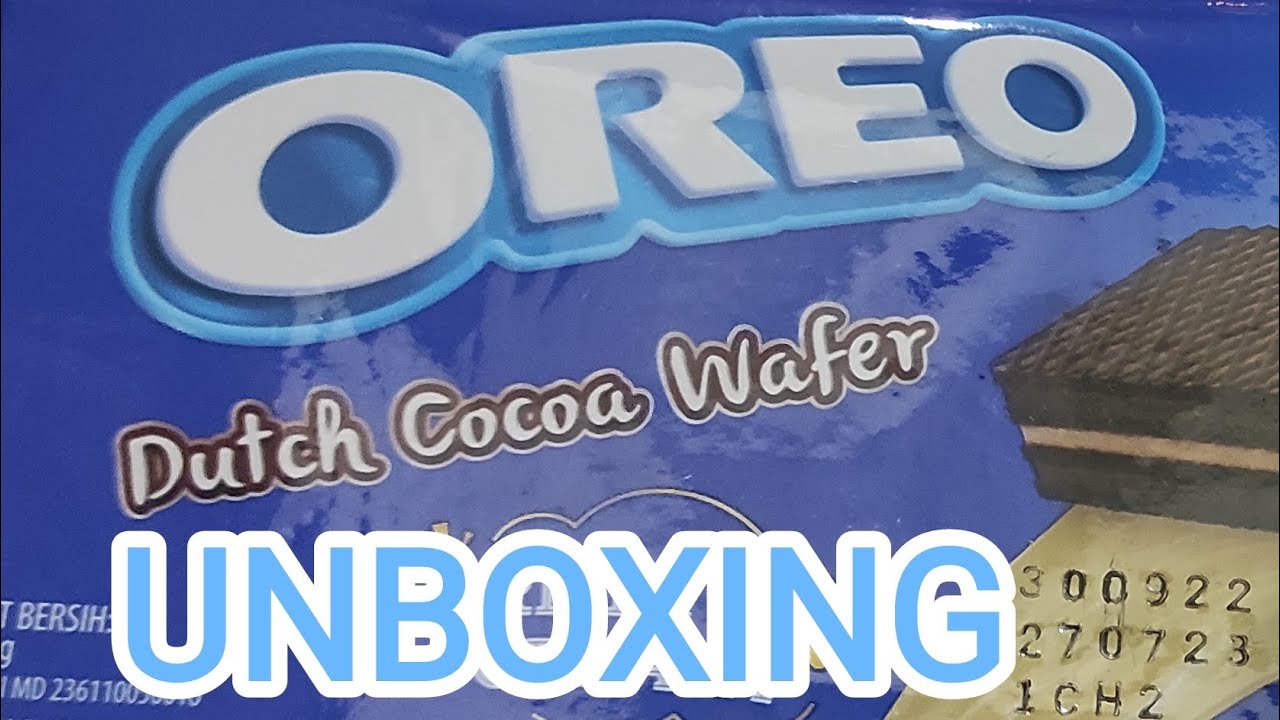 UNBOXING Oreo Dutch Cocoa Wafer Choco Vanila 140gr #oreo #mondelez #お菓子 ...