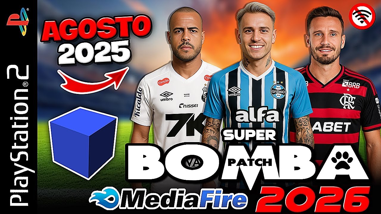 🚨 BOMBA PATCH 2026 (PS2) ISO AGOSTO DOWNLOAD LINK DIRETO SUPER MUNDIAL AETHERSX2 / PPSSPP 2025 🔥 ...