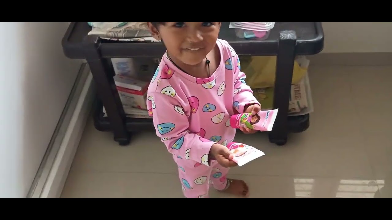 Aditi new dora dento shine children toothpaste 07-09-2025 - YouTube