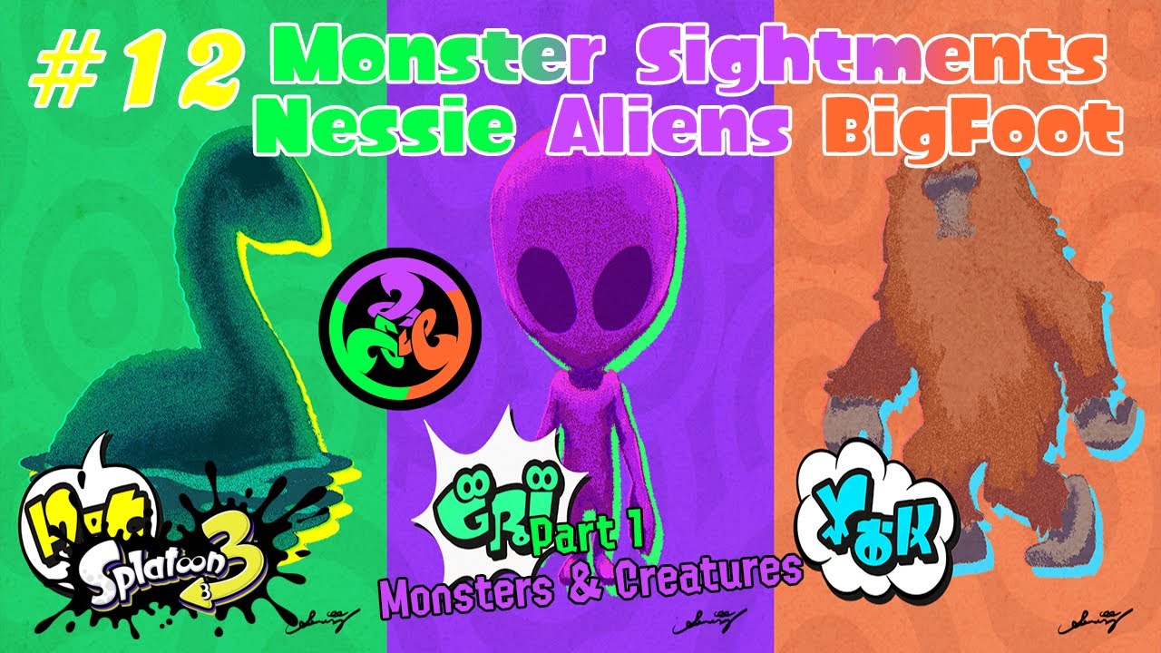 Splatoon 3 Nessie Aliens Bigfoot Part 1 - Monsters & Creatures - YouTube