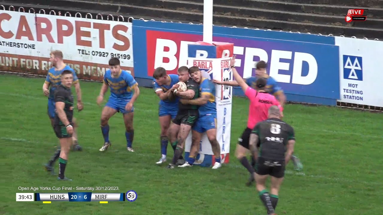 BARLA - Yorkshire Cup Final 2023 Hunslet V Mirfield. - YouTube