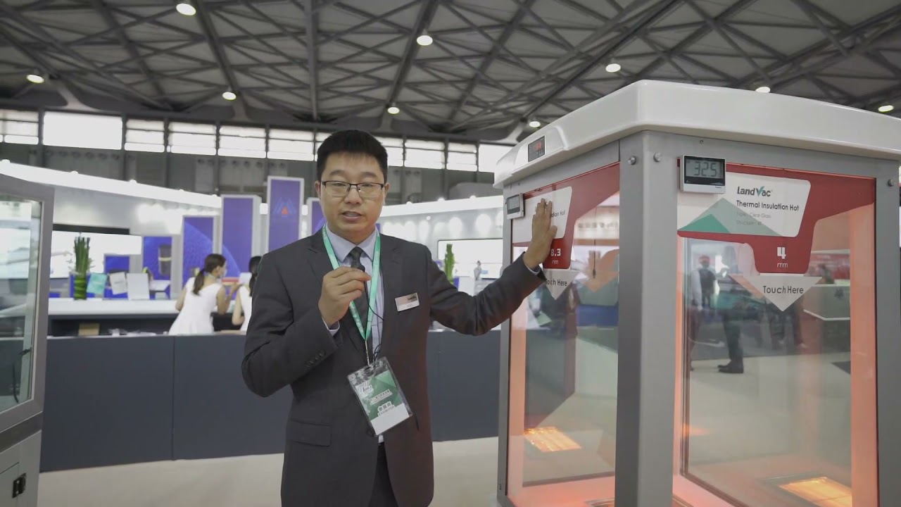 Thermal Insulation Display Cabinet with LandVac Vacuum Glass - YouTube