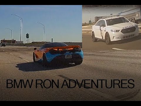 bmw ron has fun with track safety cars and spots mclaren - YouTube