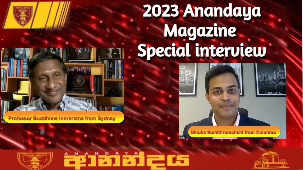 Anandaya Magazine: Prof. Bubbhima Indraratna - YouTube