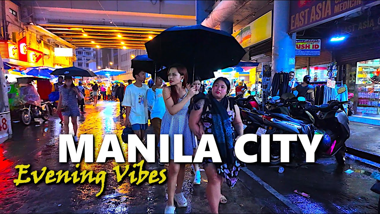 CHAOTIC EVENING WALK IN MANILA CITY PHILIPPINES [4K] - YouTube