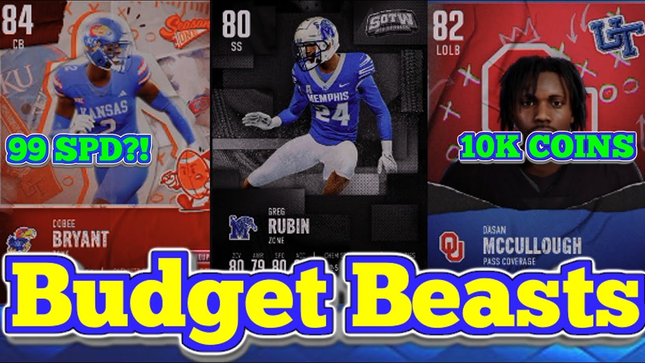 Best Budget Beast Cards In CFB 25 Ultimate Team! - YouTube