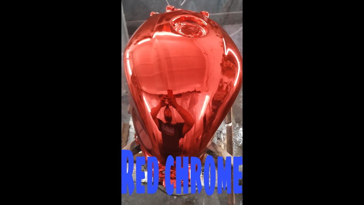 Hydrochrome process | CBR150 hydrochromed | CBR150 red chrome - YouTube