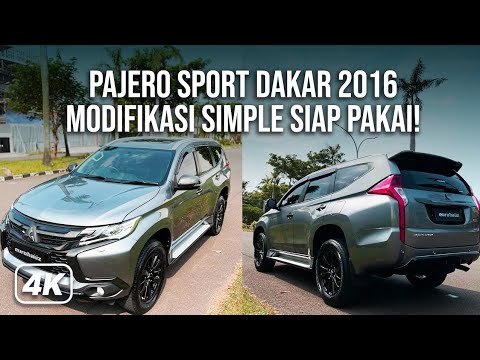 MITSUBISHI PAJERO SPORT DAKAR 2016 SILVER SIAP PAKAI MODIFIKASI TIPIS ...