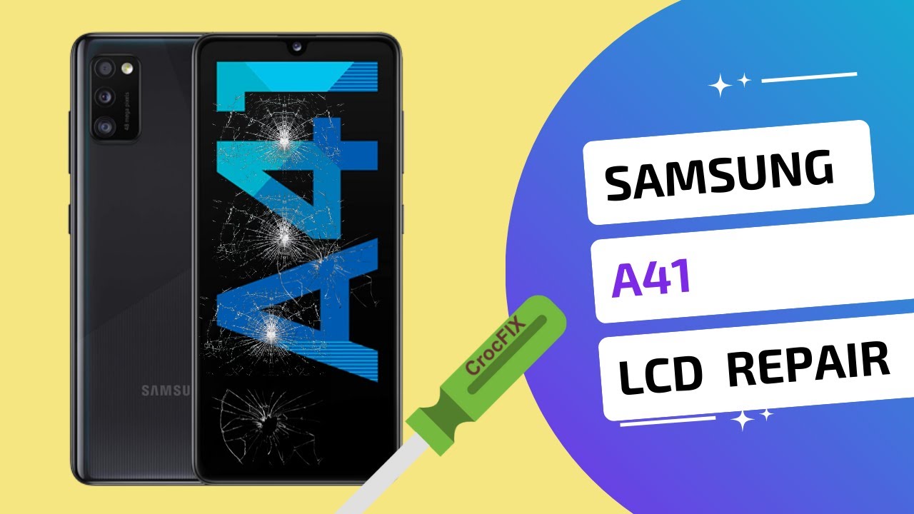 Samsung A41 A415F LCD Repair & Replacement tutorial by CrocFIX - YouTube