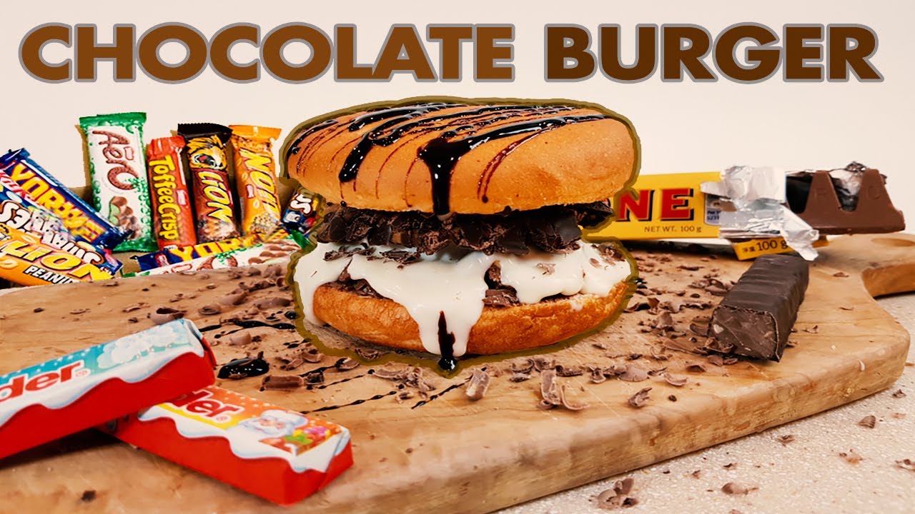 How to make the best CHOCOLATE BURGER | (for chocolate lovers!) - YouTube