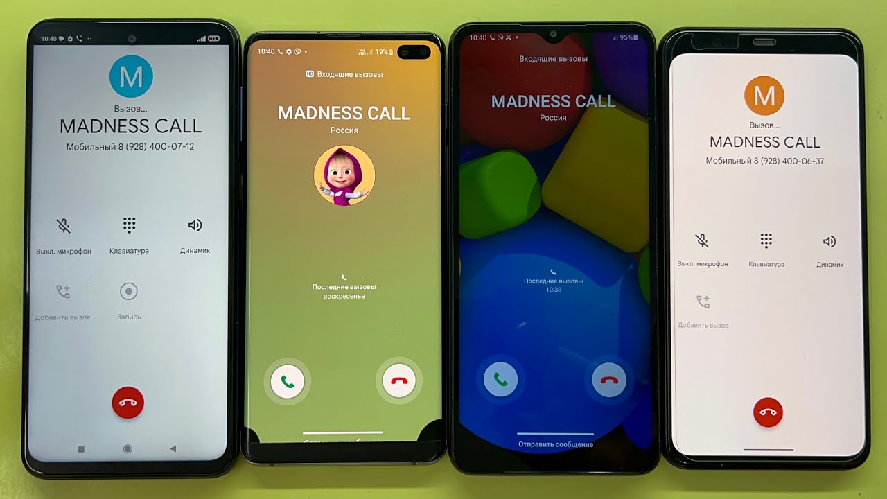 Samsung Galaxy S10+ and M12 Incoming Call / Outgoing Call Google Pixel ...