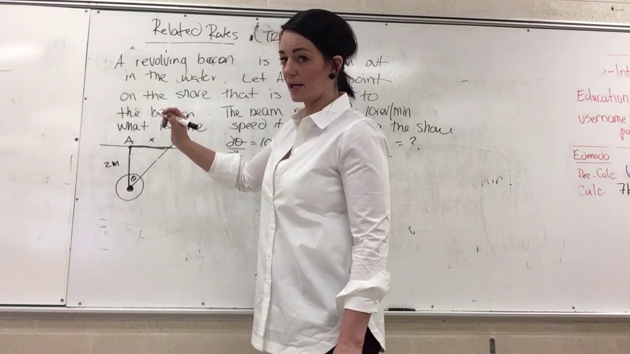 Related Rates - Trig - YouTube