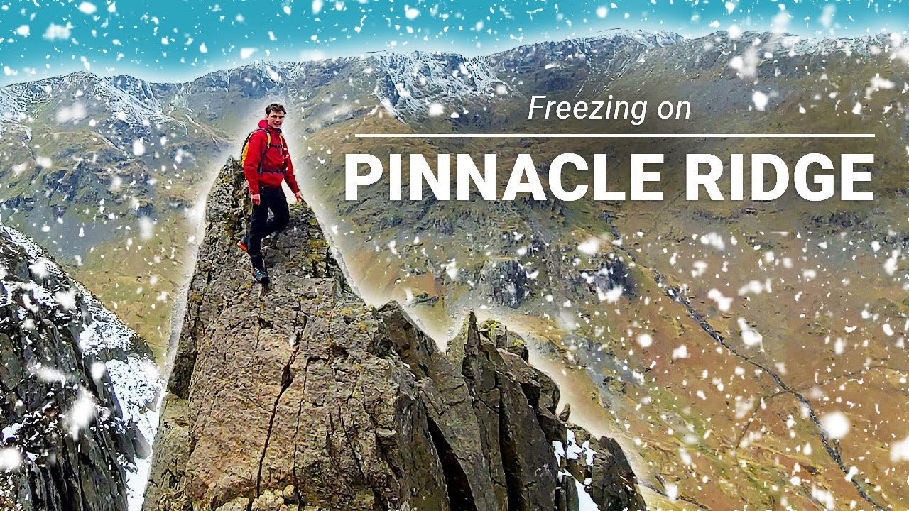 Freezing Scramble on Pinnacle Ridge Lake District - YouTube