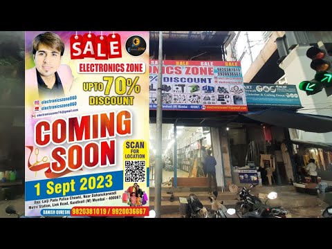 Sale Upto 70% discount 😱 Electronics zone new shop open in Kandivali west🤩 @zubairuddinvlogs ...