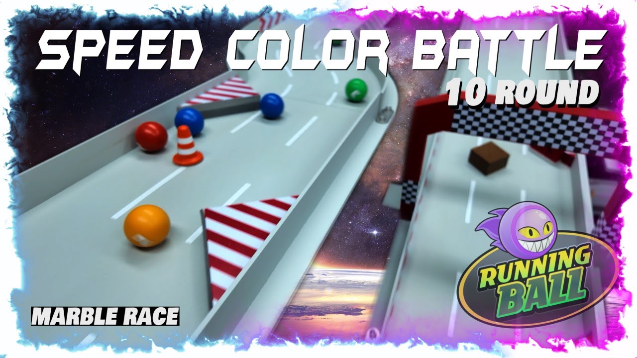 Marble Race : E18. Speed Color Battle 👊🔴🟡🟢🔵👊 - YouTube