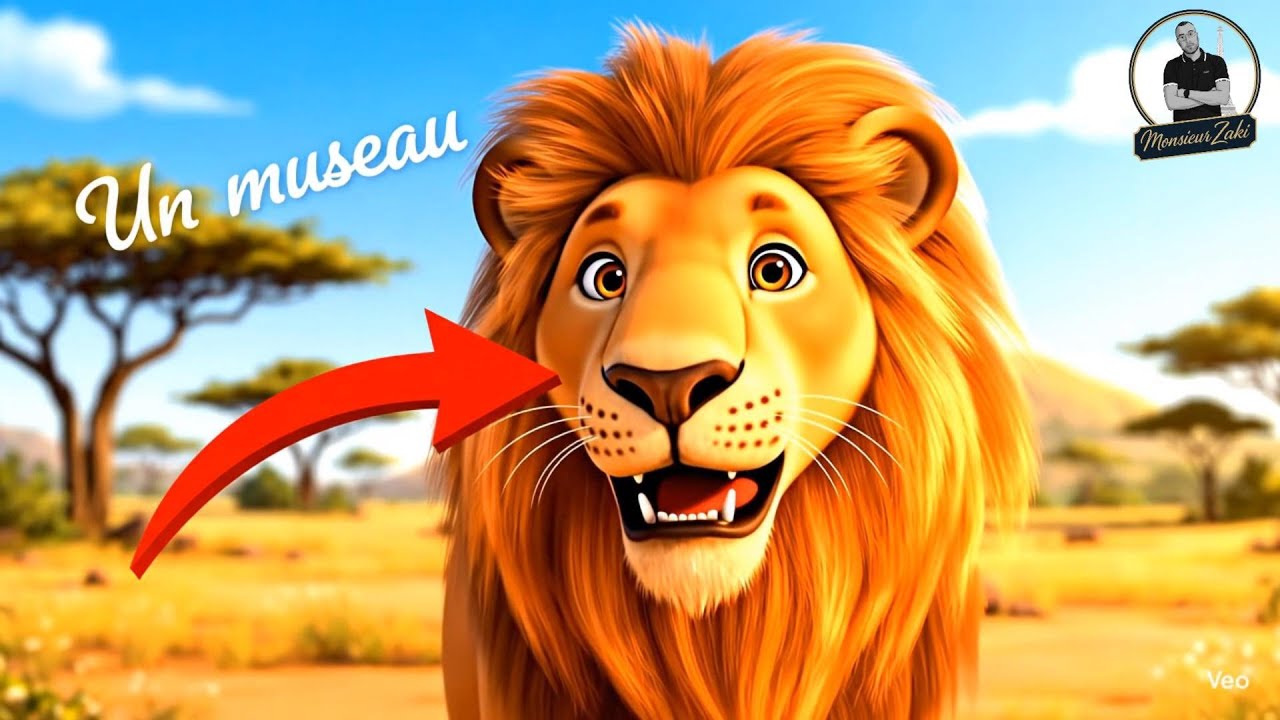 5AP Le lion 🦁 | Roi de la savane – Vidéo éducative en français (style ...