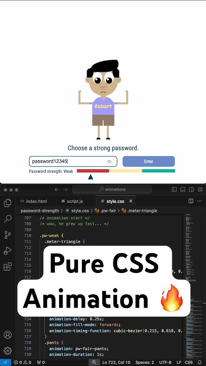 Bulk Robert Up (Password Strength) CSS Animation - YouTube