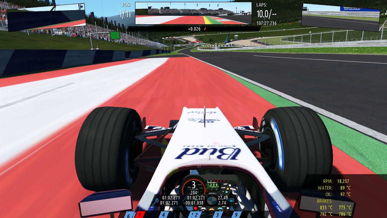 rFactor 2 : F1 2004 Williams FW26 @RedBull Ring 1:02.271 - YouTube