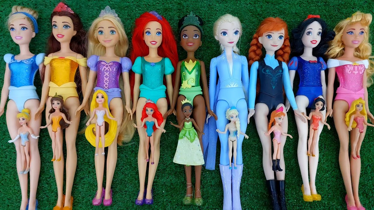 ASMR | Unboxing Mattel Disney Princess Spin & Reveal Surprise Dolls ...