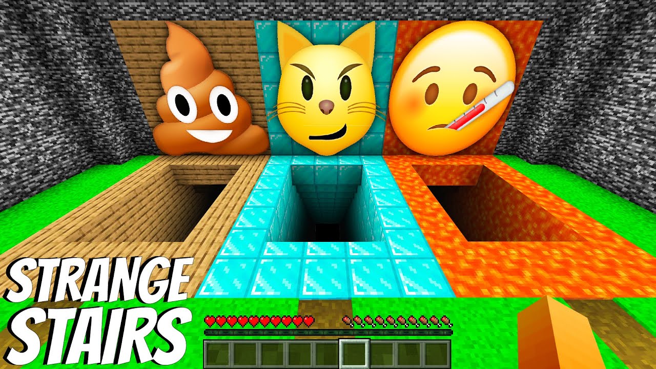 Where do lead STRANGE STAIRS in Minecraft? WOOD vs DIAMOND vs LAVA ...
