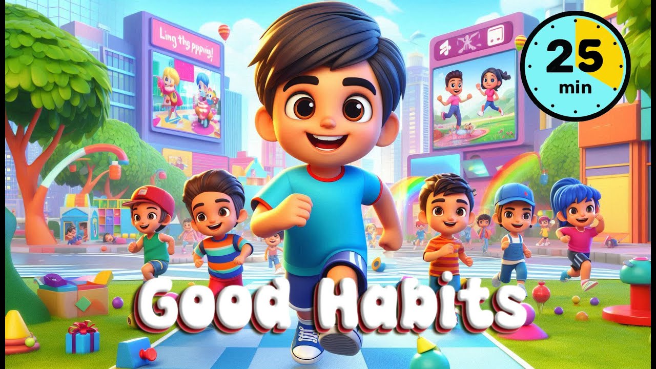 Good Habits Fun Song for Kids! Learn and Sing Along | Educational Songs ...