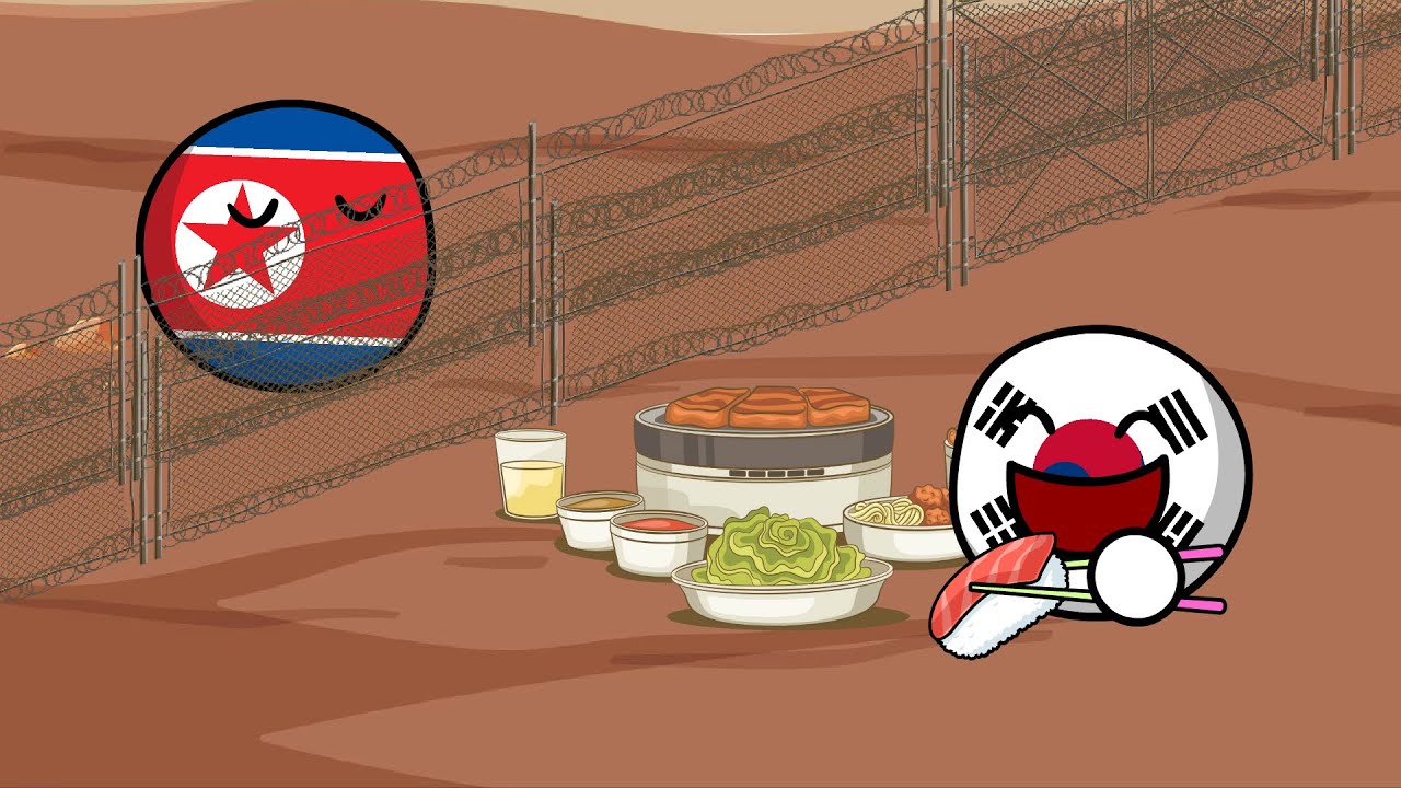 Korean reunification #countryballs - YouTube