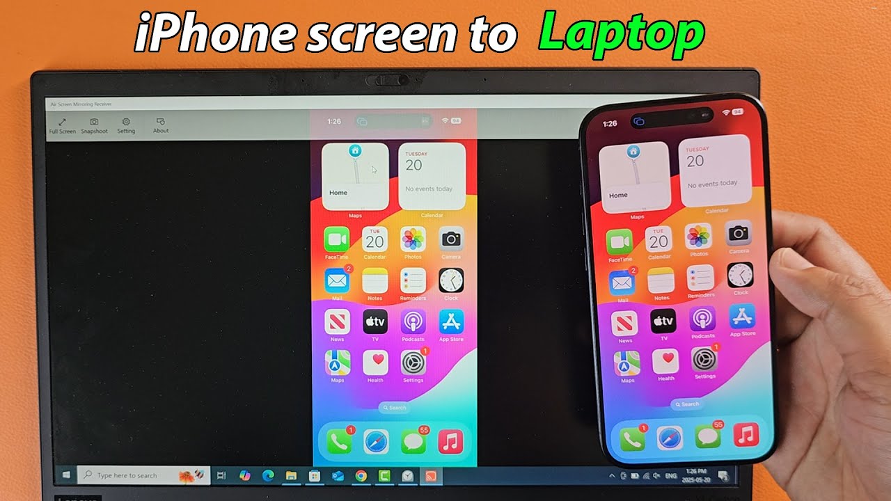 How to screen mirror iphone to laptop windows 10 - YouTube