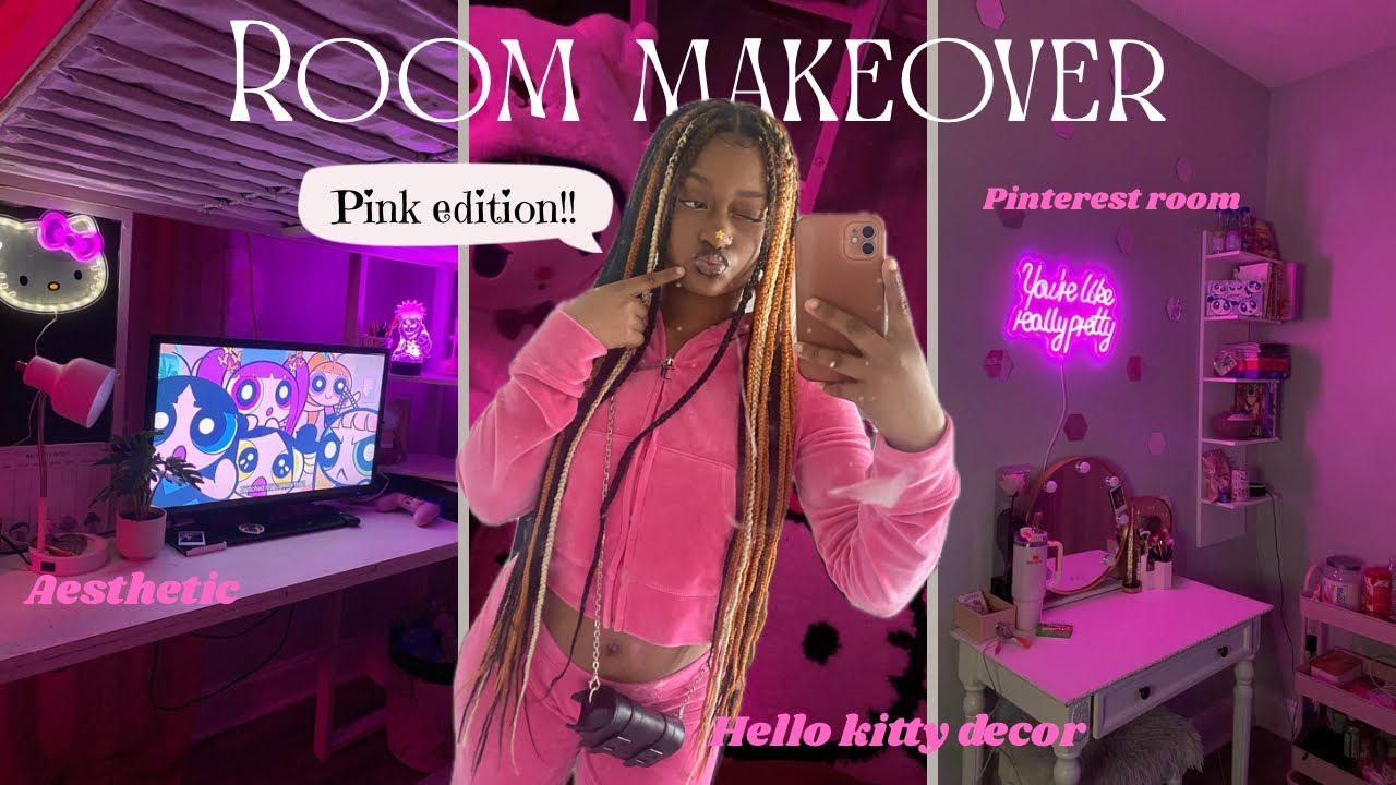 ROOM MAKEOVER🎀 | Hello kitty decor, Pinterest inspired, Deep clean ...