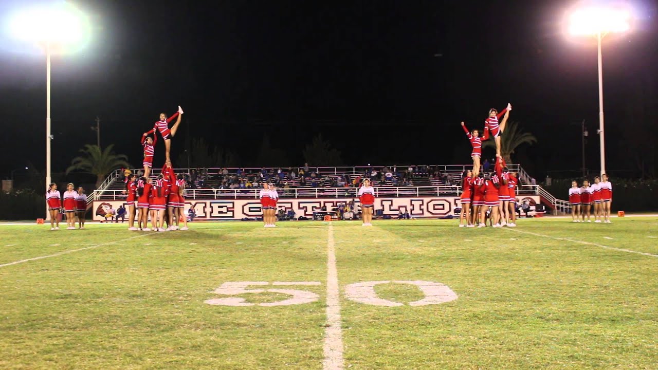 Kerman High School Song and Varsity Cheer Performance - YouTube