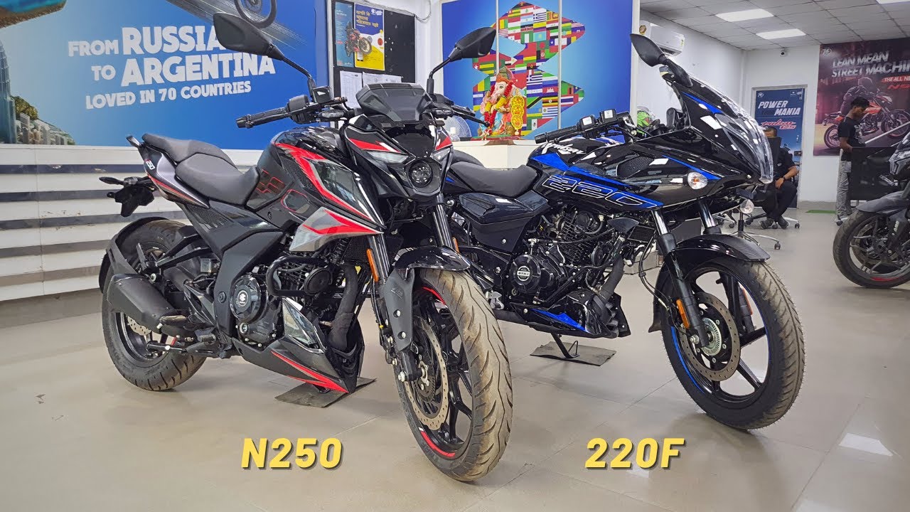 2024 Bajaj Pulsar N250 Vs 2024 Pulsar 220F Detailed Comparison | Price ...