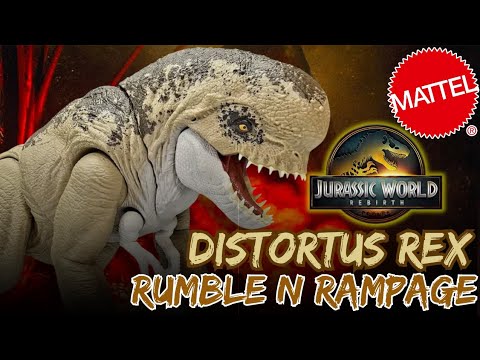 Unboxing e Review do Distortus Rex Rumble n rampage da Mattel Jurassic ...