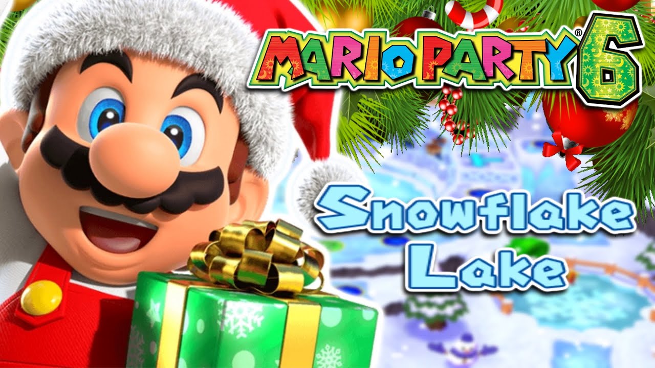 Mario Party 6 - Snowflake Lake - Yoshi, Mario, Wario, Peach (CPU Brutal ...